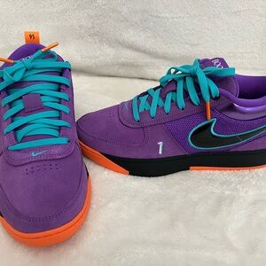 Nike | Shoes | Nike Purple And Orange Retro Sneakers With Bold Color ...